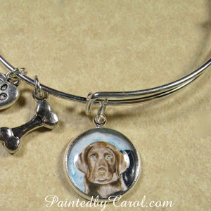 Chocolate Lab Bracelet Chocolate Lab Bangle Chocolate Lab | Etsy