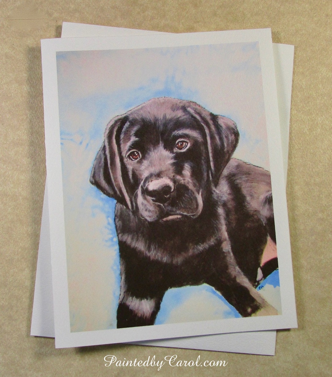Black Lab Note Cards, Labrador Retriever Stationery, Black Lab Cards ...