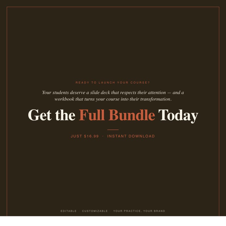 Course Creator Slide Deck Bundle | Editable Google Slides, Powerpoint ...