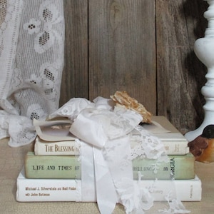 Decorative Book Bundle / Shabby Chic Cottage / French Farmhouse ...