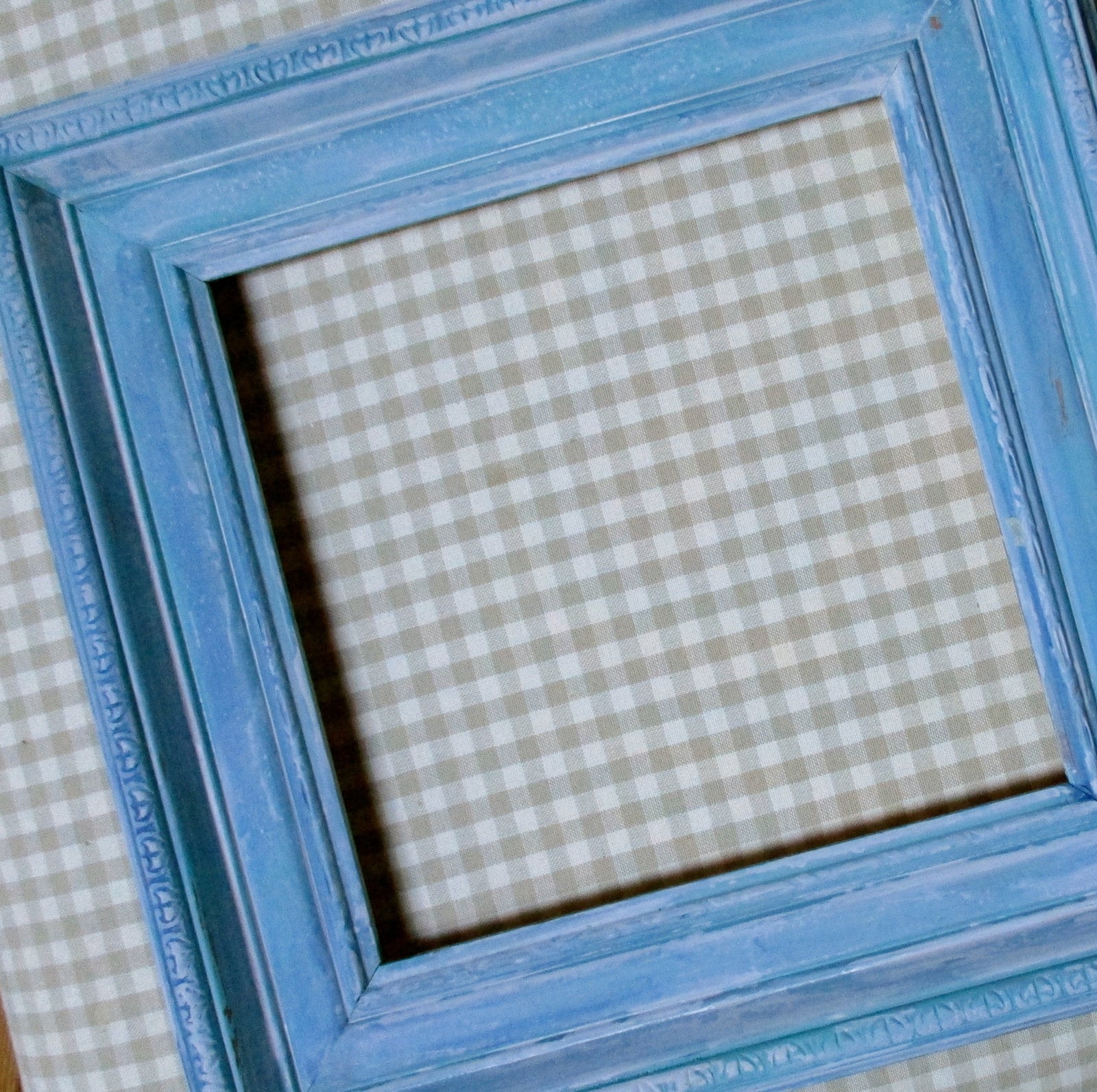 Beach Blues Cottage Frame Set / 3 Ornate Frames / Shabby Chic Frames ...