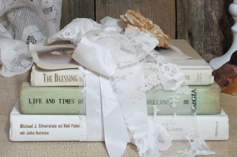 Decorative Book Bundle / Shabby Chic Cottage / French Farmhouse ...
