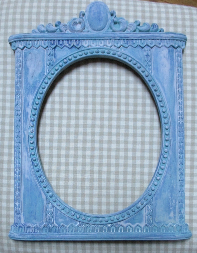 Beach Blues Cottage Frame Set / 3 Ornate Frames / Shabby Chic Frames ...