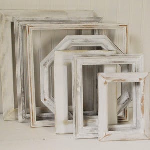 White Frame Set / Frame Set / Shabby Cottage Chic / French Farmhouse ...