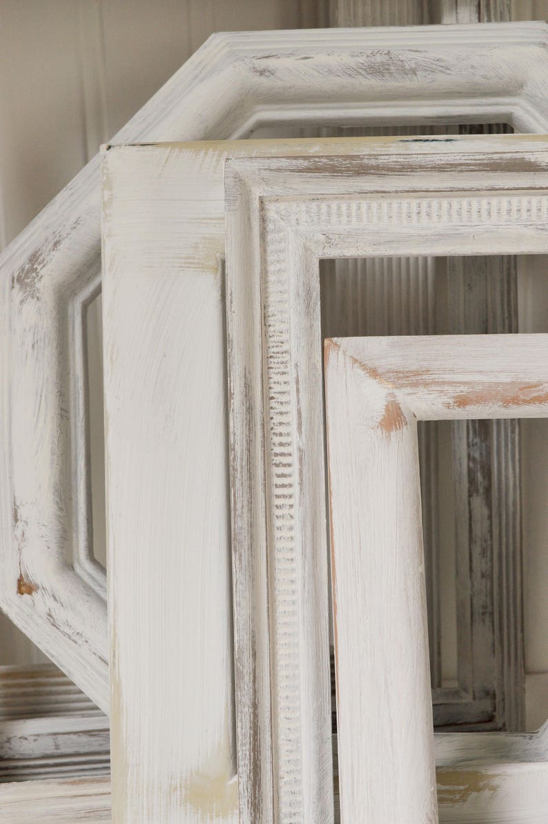White Frame Set / Frame Set / Shabby Cottage Chic / French Farmhouse ...