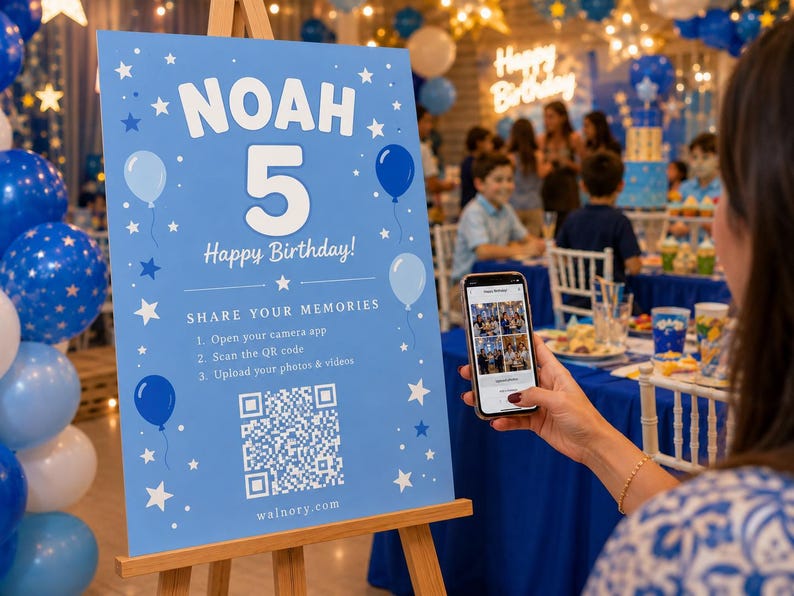 Birthday QR Memory Platform – Guest Photo & Video Sharing (digital ...