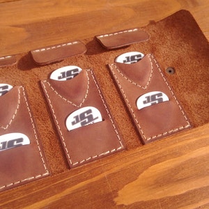 Personalized Leather Guitar Pick Wallet , Guitar Pick Holder,leather ...