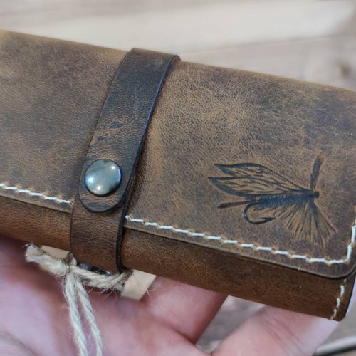 Custom Leather Fly Wallet - Etsy