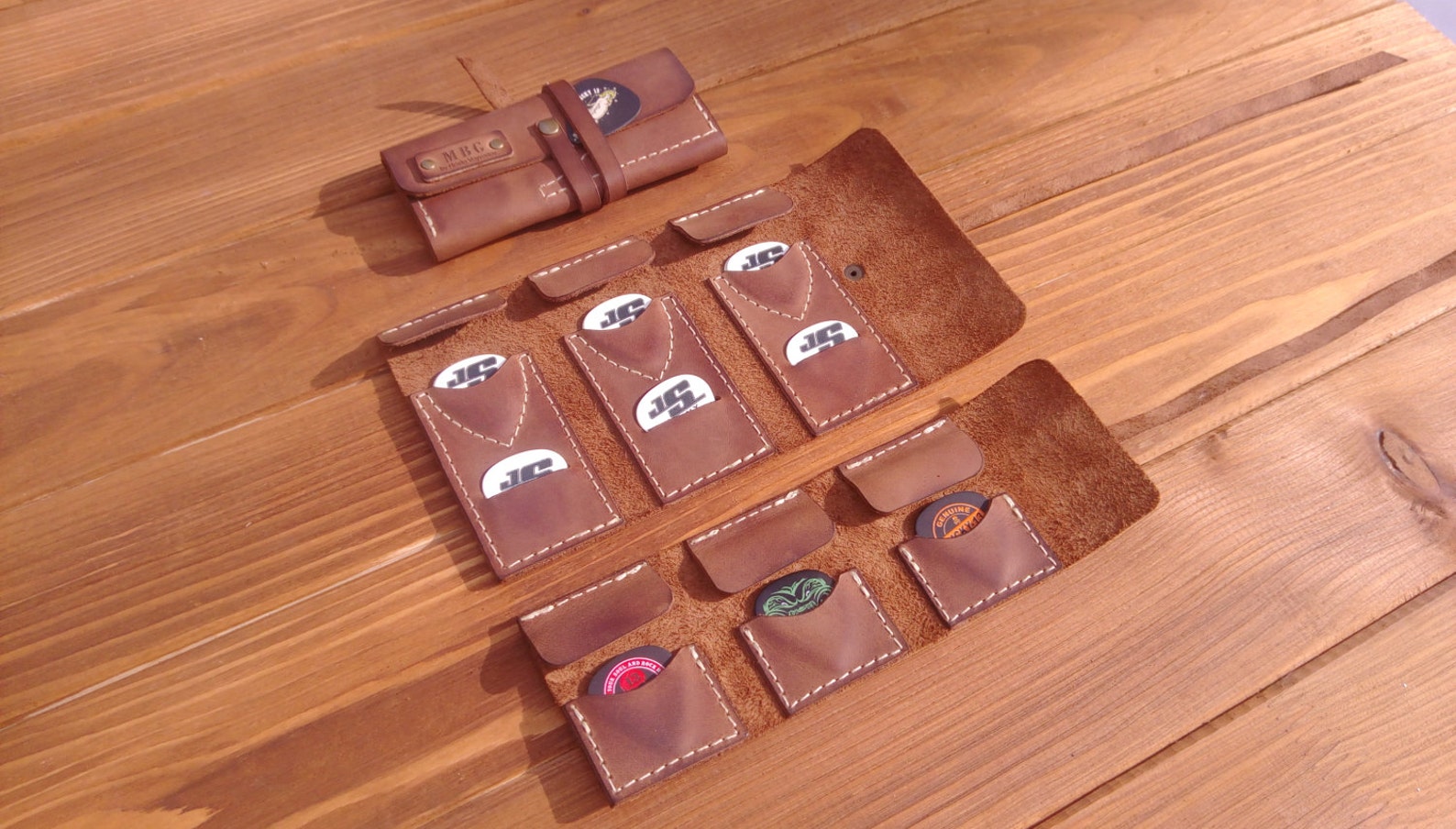 Personalized Leather Guitar Pick Wallet , Guitar Pick Holder,leather ...