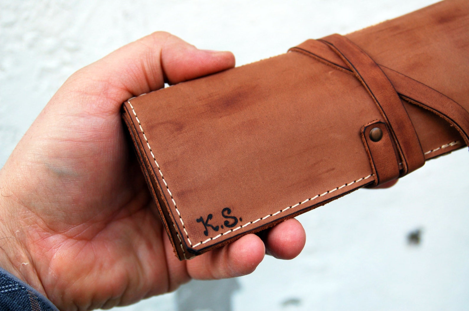 Personalized Leather Pencil Case Wrap Tool Bag Roll pencil - Etsy