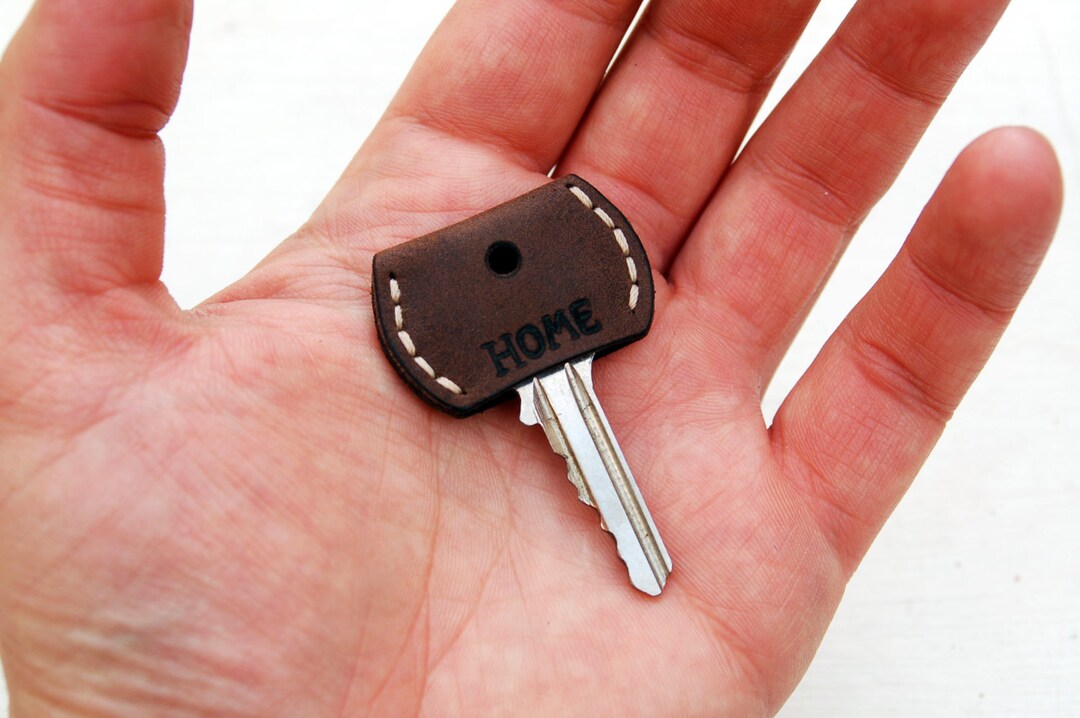 Personalized Set of Three- Leather Key Cover -key Topper -key Cap - Etsy