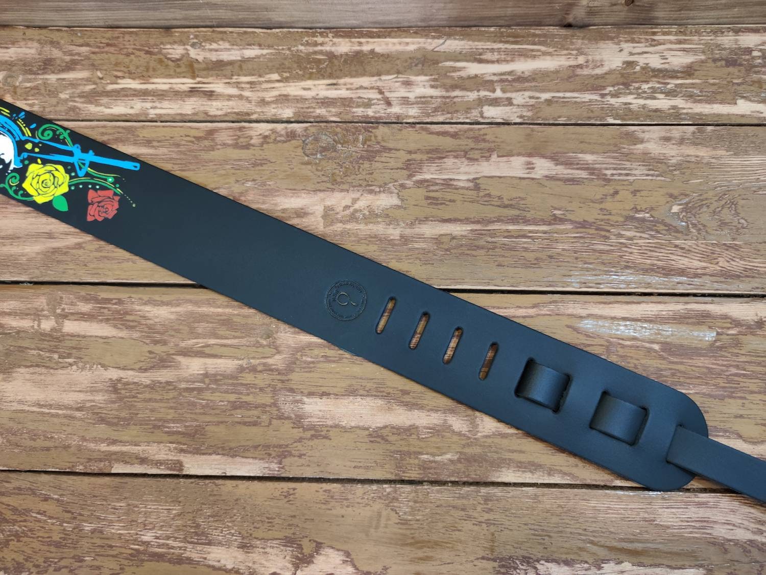 Custom Leather Guitar Strap Bass Guitar Strap Acoustic | Etsy