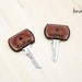 Personalized Set of Two- Leather Key Cover -key Topper -key Cap - Etsy