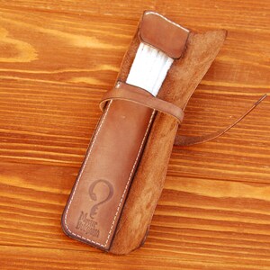 Personalized Leather Pipe Cleaner Pouch and Gift - Leather Pipe Stands ...