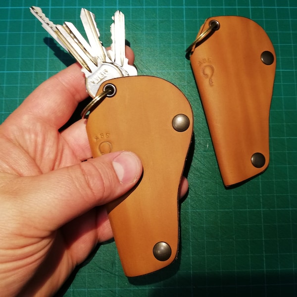 Leather Key Chain - Etsy