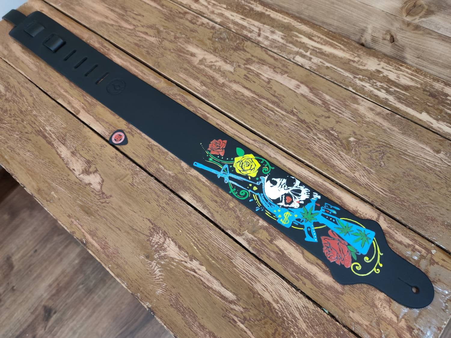 Custom Leather Guitar Strap Bass Guitar Strap Acoustic | Etsy