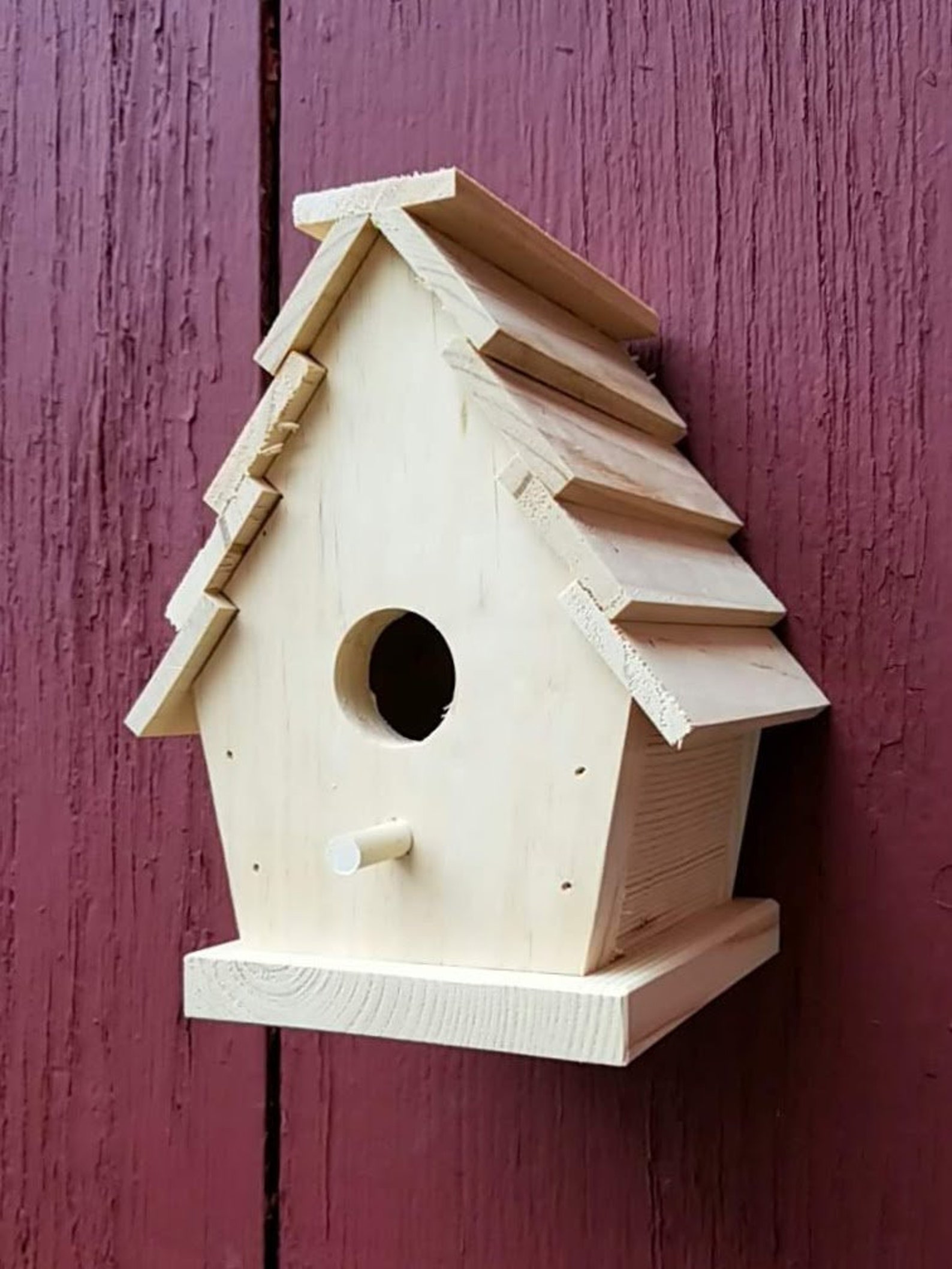 Wooden Birdhouse SIX Eastside Chickadee Houses - Etsy