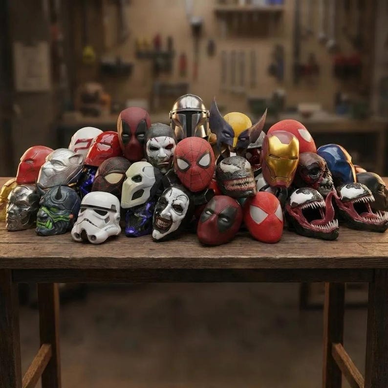 1000+ Cosplay STL Bundle | Masks, Helmets & Props 3D Print| Wearable ...