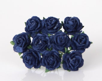 Navy Blue Rose | Etsy