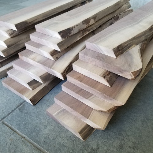 Walnut Live Edge Offcuts Make Your Own Unfinished Walnut - Etsy
