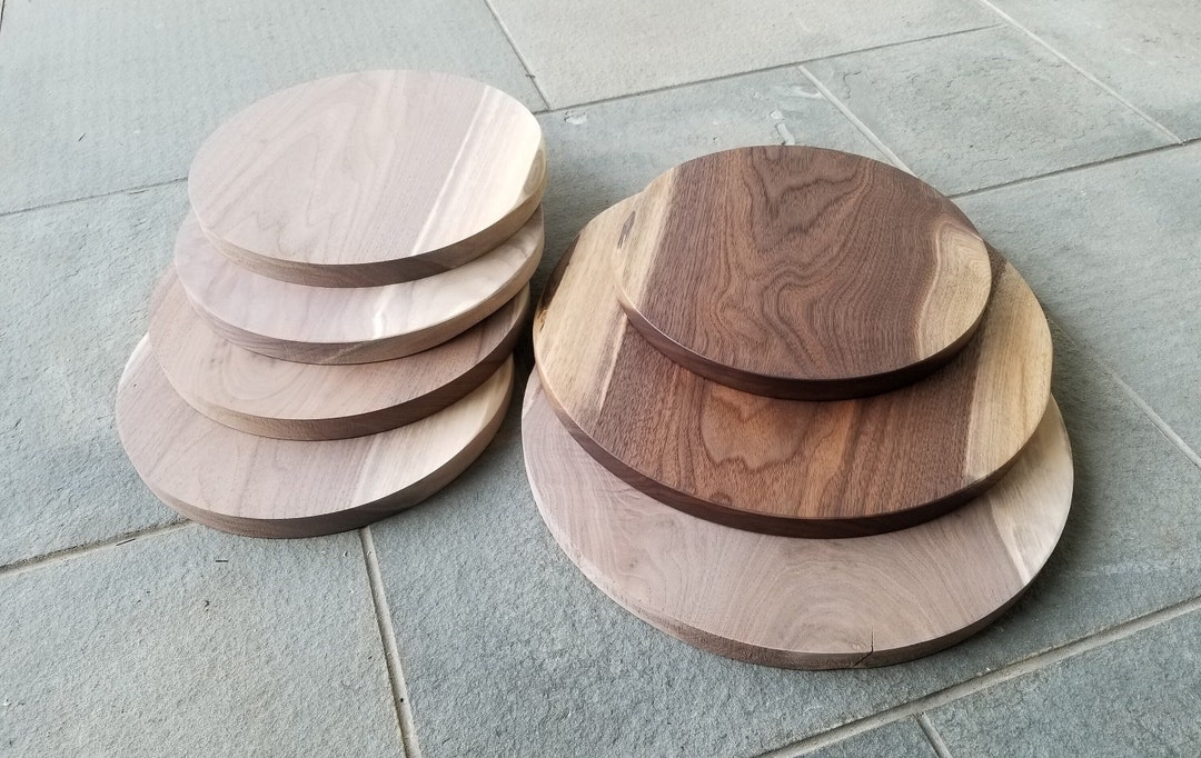 Wood Circle - Wood Round - 12 Inch Craft Wood - Black Walnut - Etsy