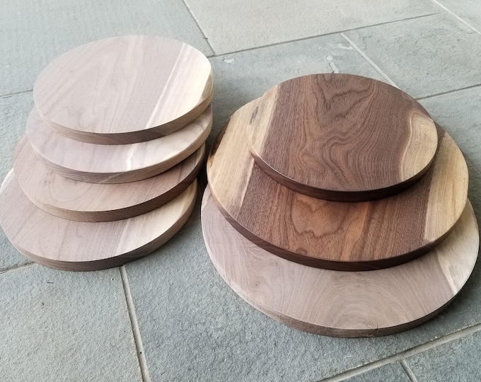 Wood Circle - Wood Round - 12 Inch Craft Wood - Black Walnut - Etsy