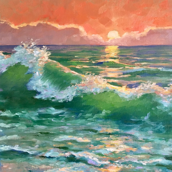Sunset Painting - Etsy
