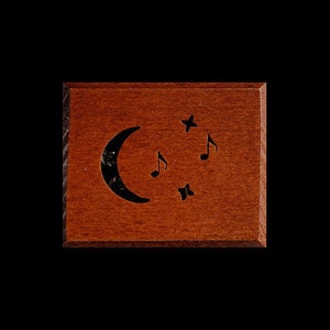 Wooden Music Box Musical Box Beethoven Moonlight Sonata Hand-powered ...