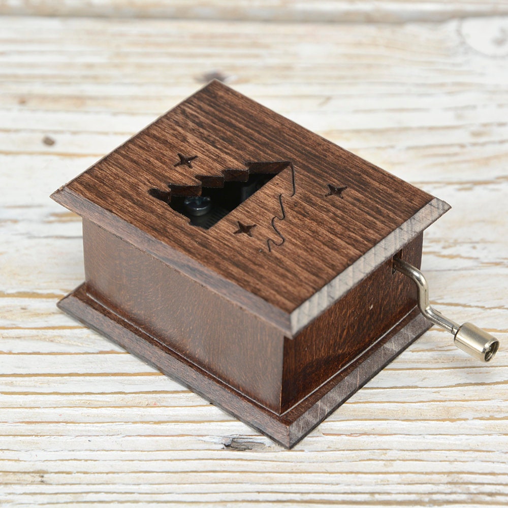 Personalized Christmas Gift Christmas Hand-powered Music Box - Etsy