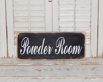 Powder room decor | Etsy