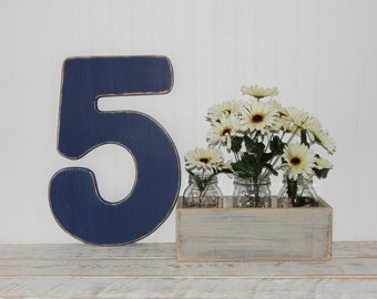 Large wood numbers | Etsy