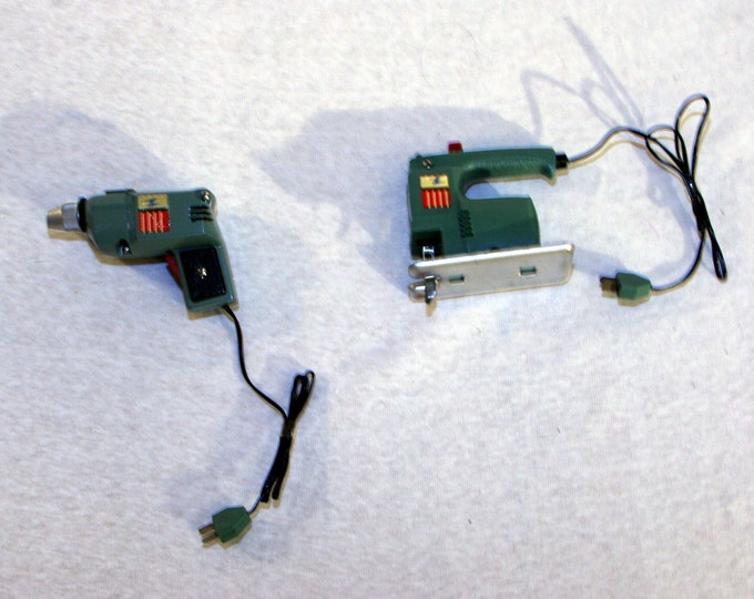 Vintage 1969 Powermite Miniature Drill and Jigsaw Actual Working Power ...
