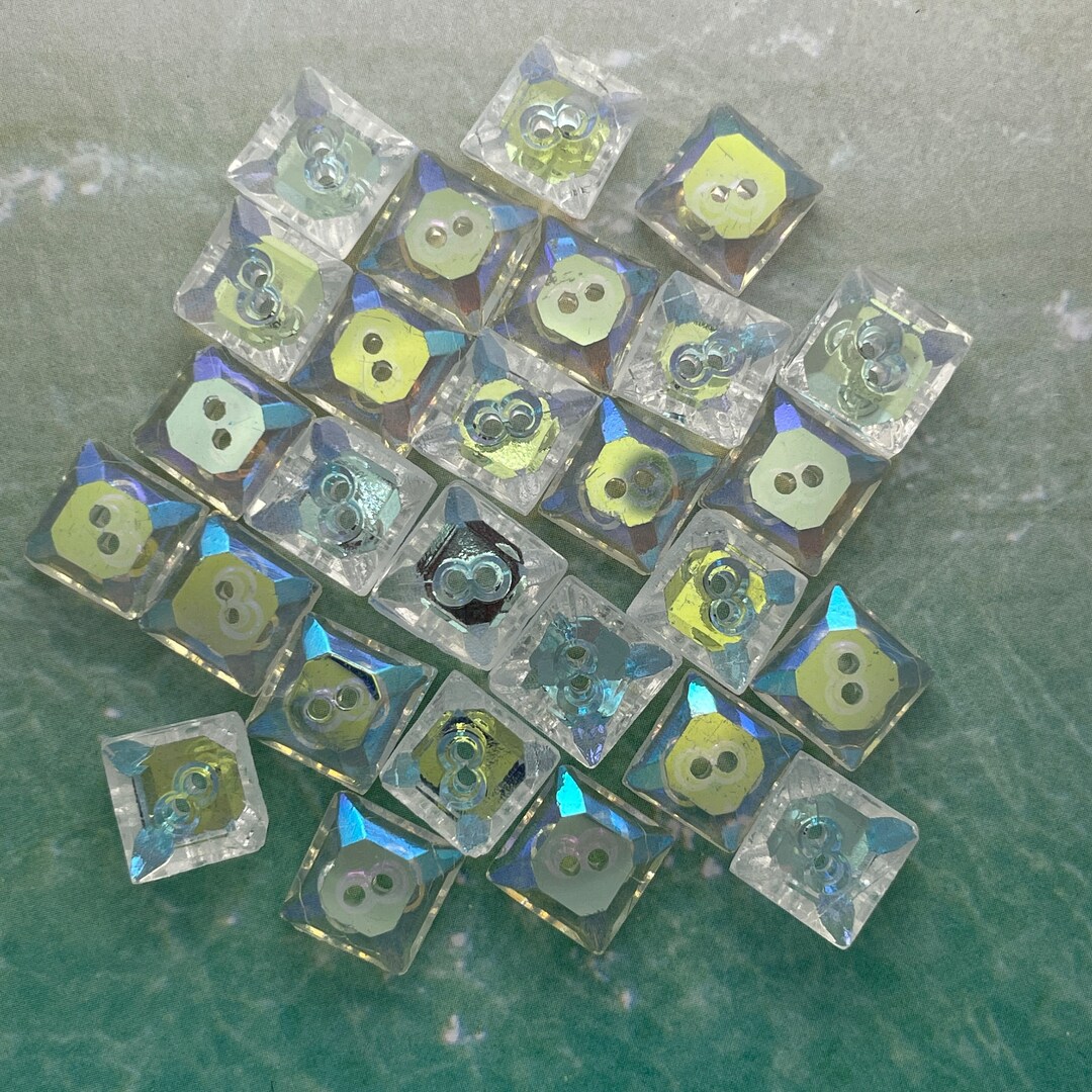 Glass Button - Made in Czech Republic 8.5mm - Etsy