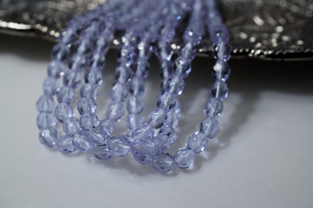 4mm Round Faceted Fire Polish Glass Beads - Made in Czech Republic - Etsy