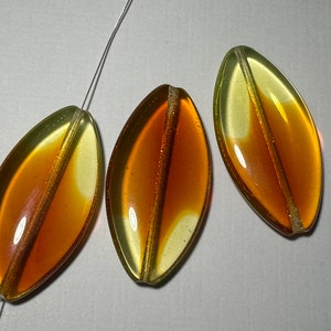 Flat Oval Shaped Uranium UV Glow Glass Beads!!! - Made in Czech ...