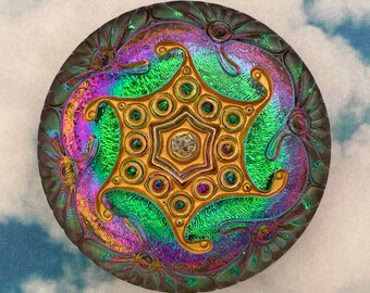 Large Glass Button | Etsy