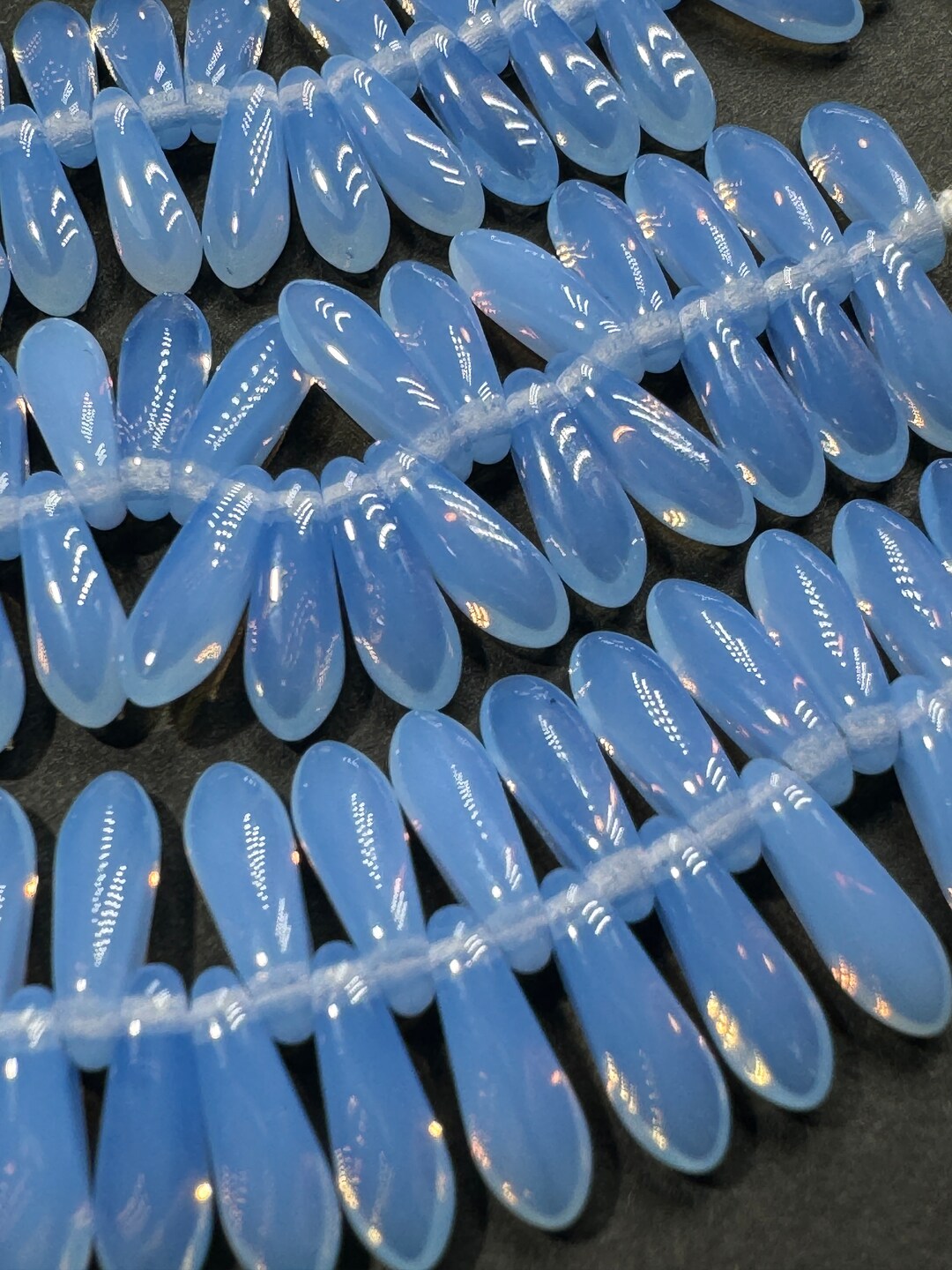 Mini Dagger Shaped Pressed Glass Beads - Made in Czech Republic - Etsy