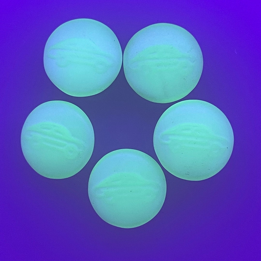 Vintage Uranium Moon Glow, Glass Crate Buttons Design in Glass - Made ...