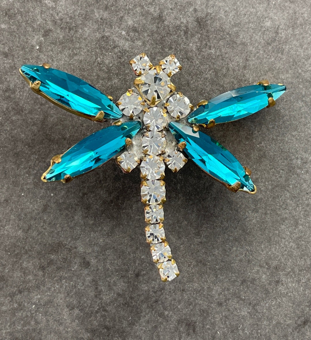 Fancy Dragonfly Crystal Button Hand Made in Czech Republic! - Etsy