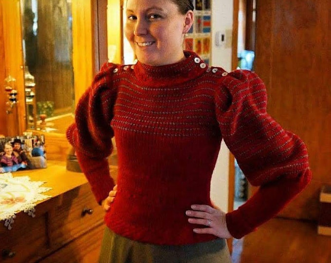 Sweater in Edwardian Victorian Style for Cycling Bicycle 1897 Leg of ...