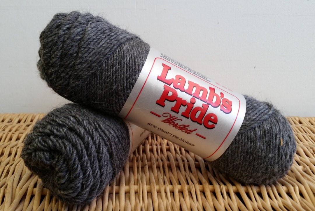 Wool Mohair Worsted Yarn, Worsted Wool Yarn, Wool Blend Yarn, Brown ...