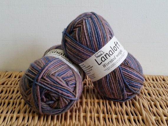 Worsted Wool Yarn Brown Sheep Lanaloft Worsted Wool Handpaint | Etsy