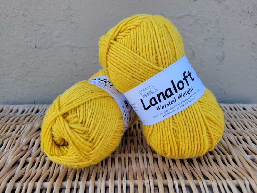 Brown Sheep Lanaloft Worsted Wool Yarn, Lemon Pound Cake 57 - Etsy