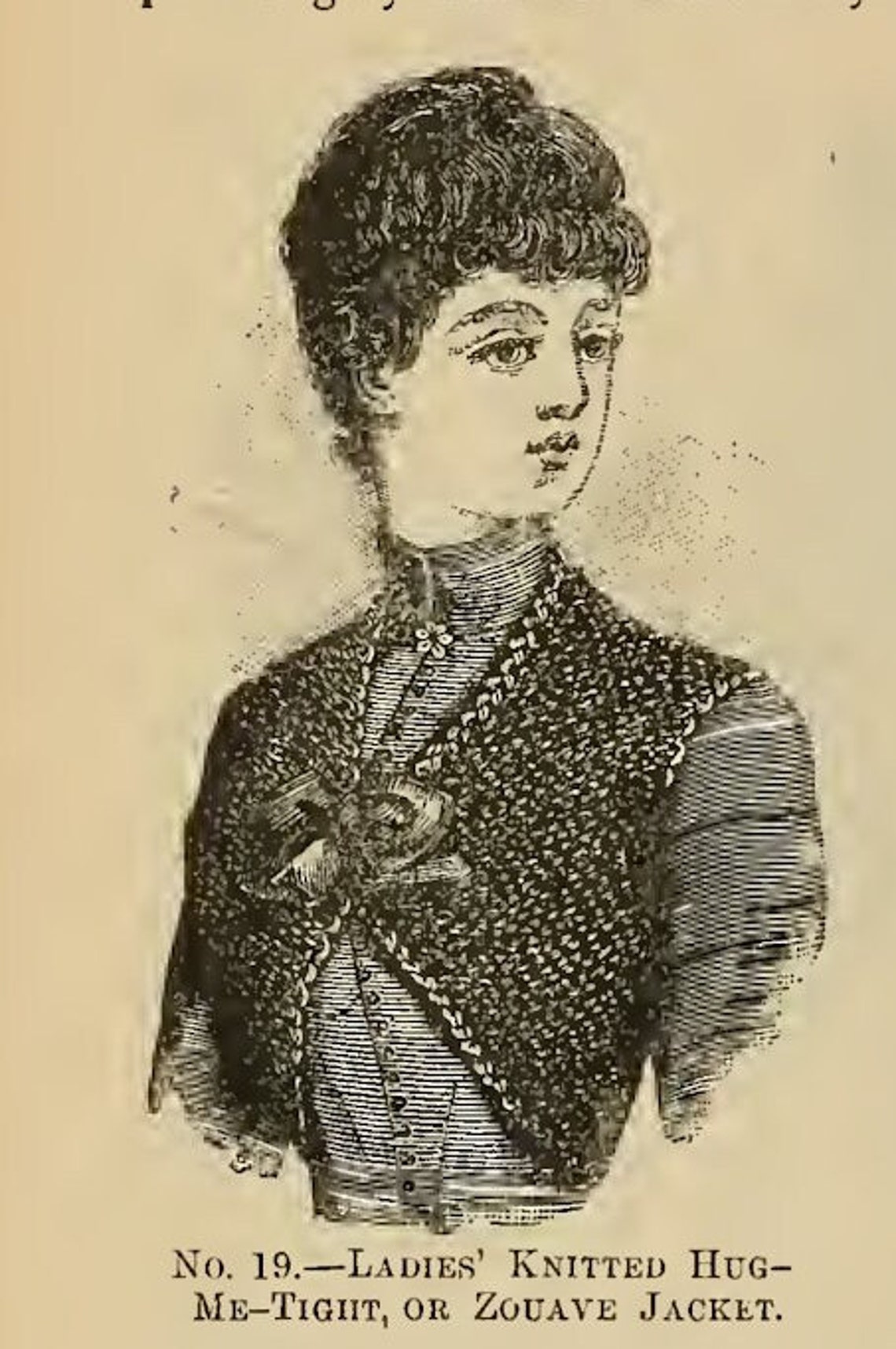 1892 Ladies Hug Me Tight Historical Knitting Pattern - Etsy