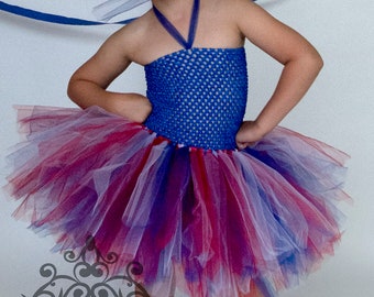 Items similar to Puerto Rico Tutu Dress (memorial day tutu dress/ 4th ...
