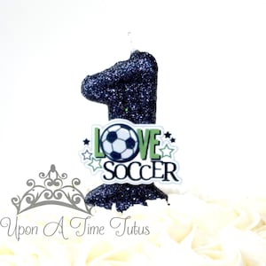 Soccer Birthday Candle, Sports Party Decor, Sports Ball, Kids Party ...
