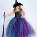 Witch Halloween Costume, Girls Witch Costume, Kids Floor Length Tutu ...