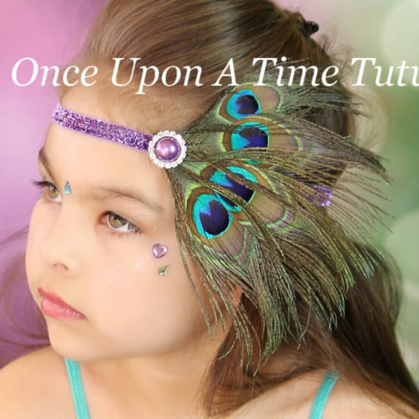 Peacock Headband - Etsy