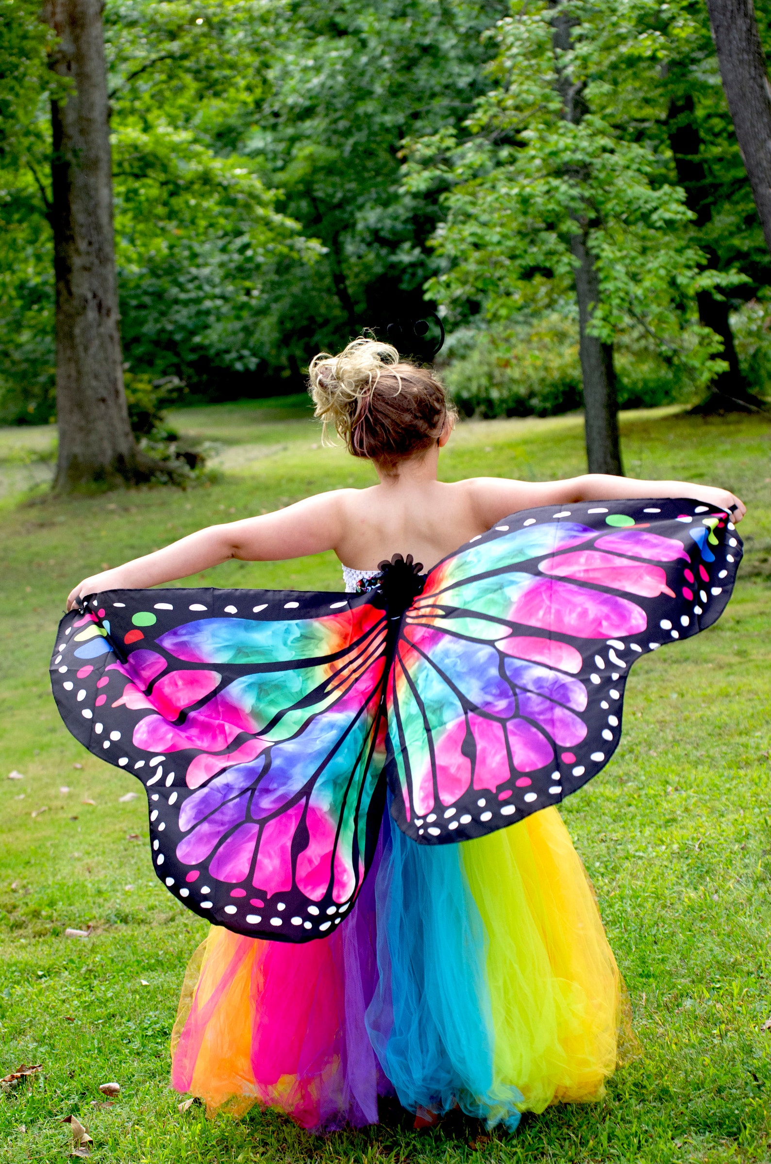 Rainbow Butterfly Costume Girls Butterfly Dress Child | Etsy