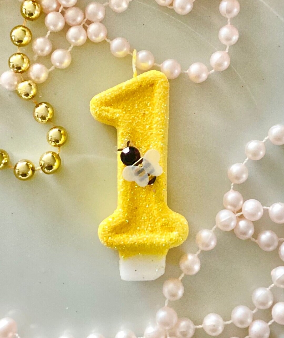 Bee Birthday Candle Bumblebee Party Decor Bumble Bee Party - Etsy